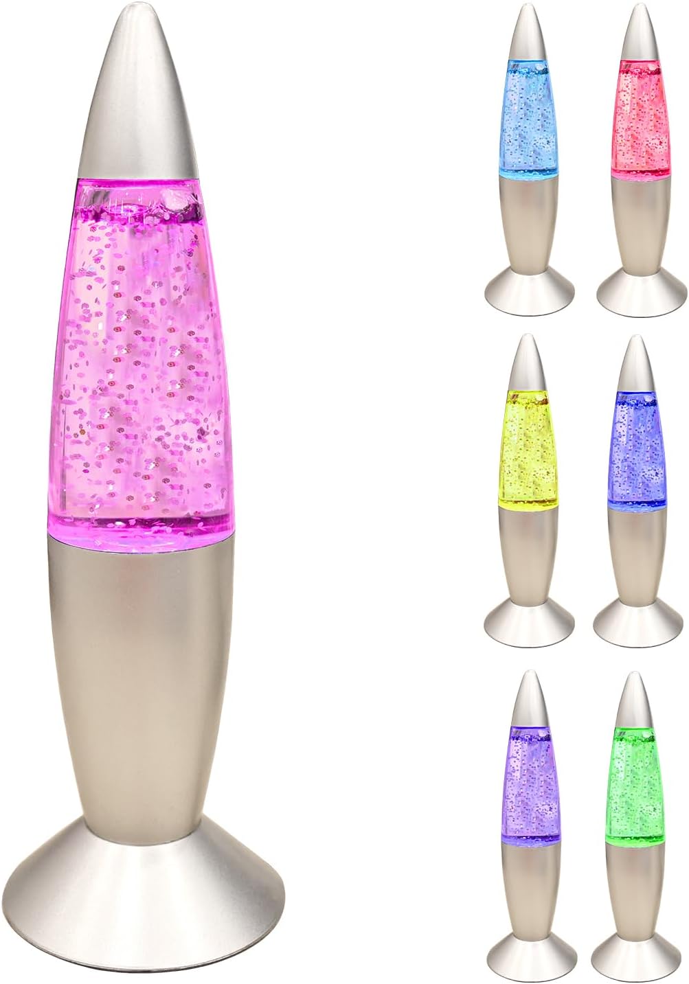 7.1 Inch Mini Glitter Lamp for Kids - Color Changing Night Light for ...