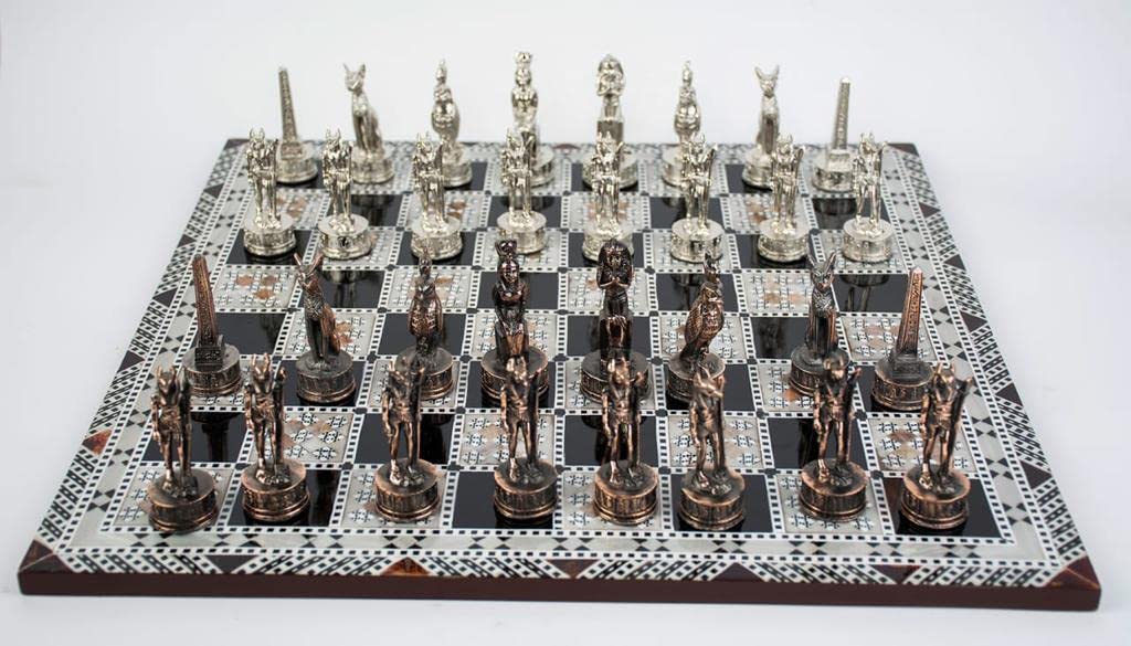 A Gorgeously Designed Hand Made Chess Set With An Ancient | Desertcart ...