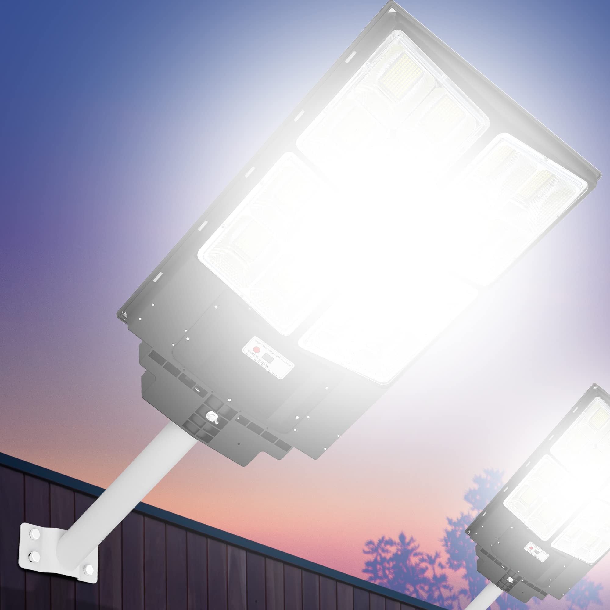 1500W/120000LM Solar Street Lights Outdoor Waterproof,PEVOROS Outdoor ...