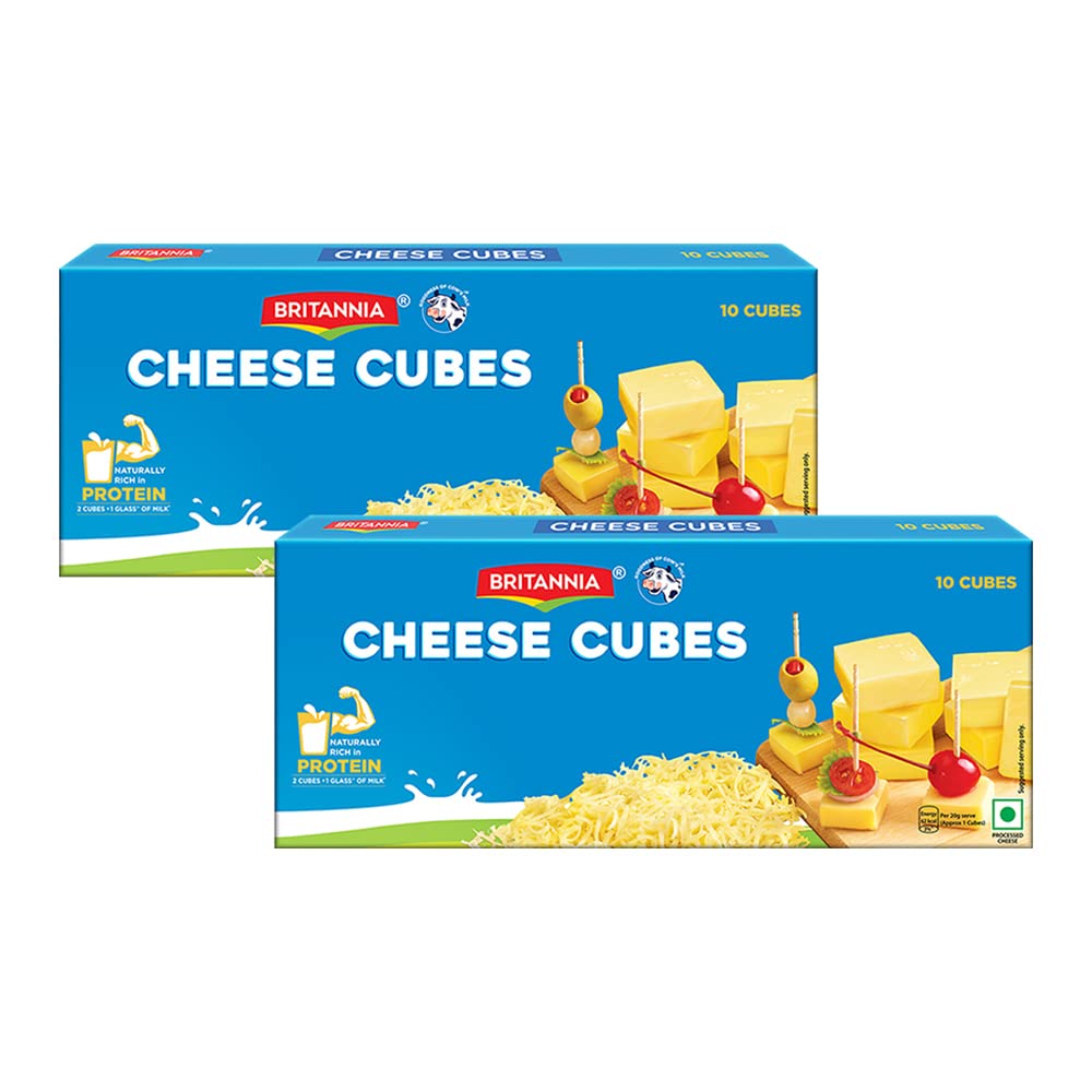 Britannia Cheese Cubes, 200g Pack Of 2 : Amazon.in: Grocery & Gourmet Foods