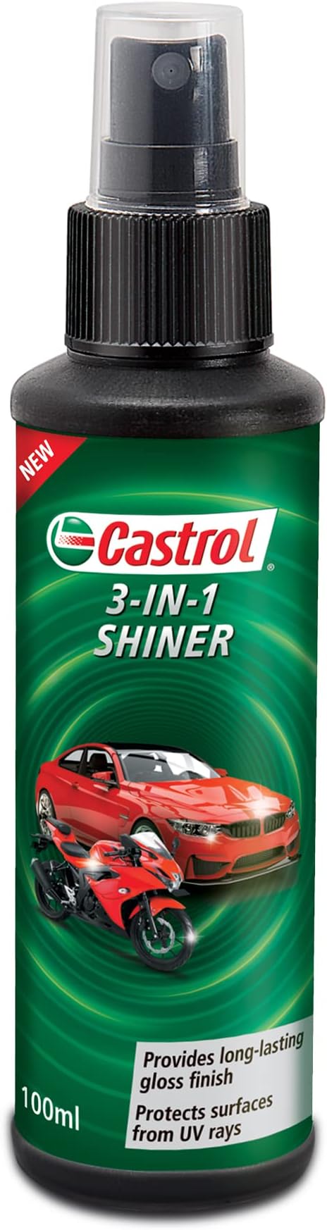 Castrol 3-in-1 Shiner for Bikes and Cars (100ML) | Provides Long ...
