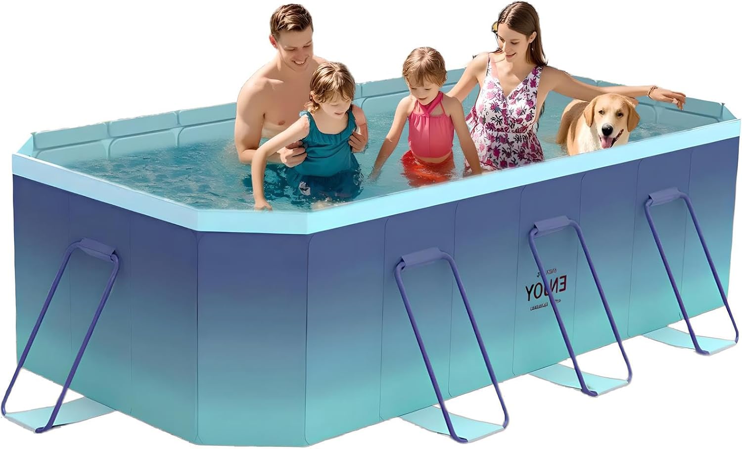 YYW Foldable Swimming Pools Above Ground Pool Garden Big Frame Pools ...
