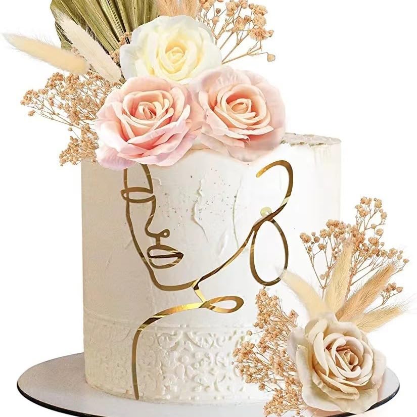 Amazon.com: Personalized Lady Cake Topper Decorations Acrylic ...