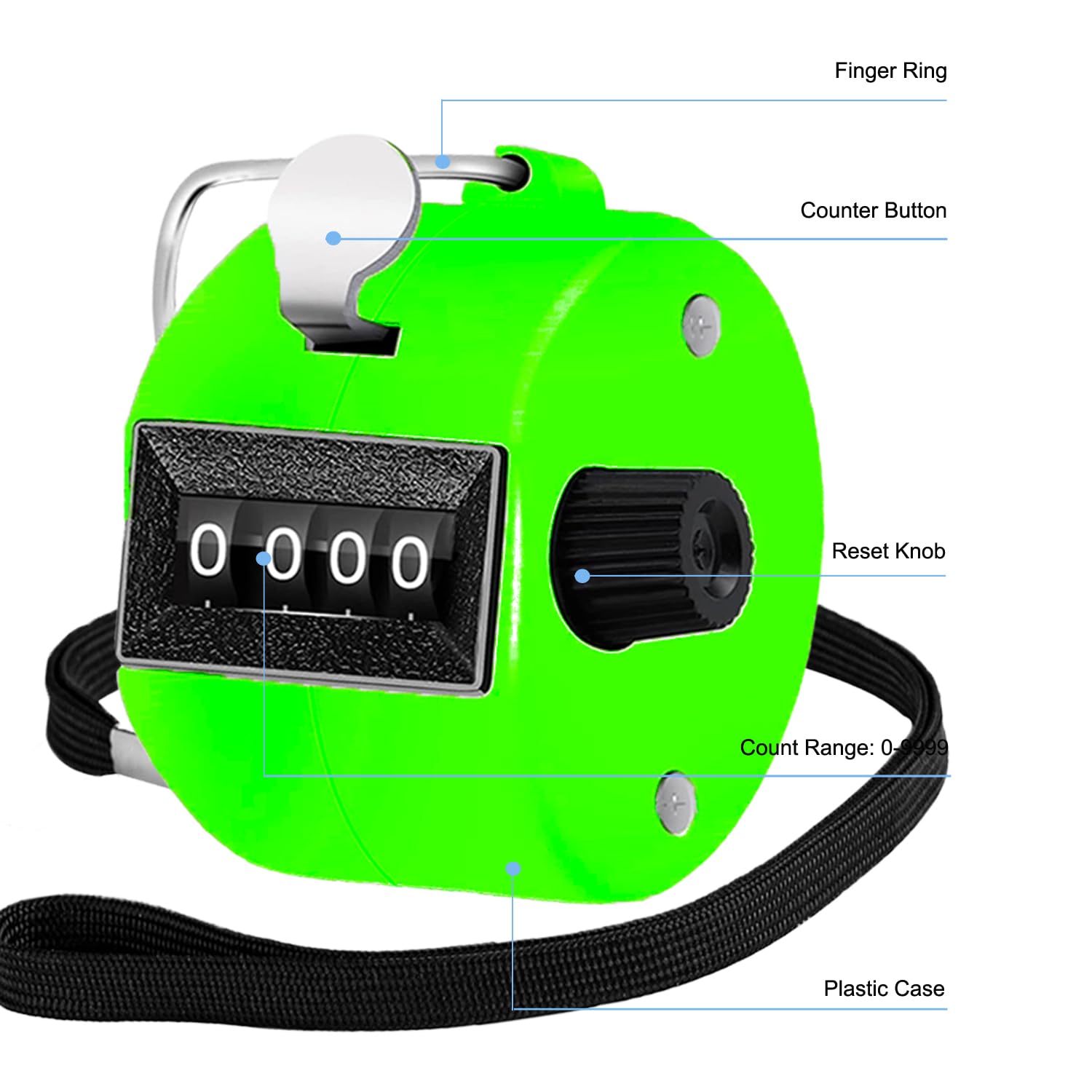 Snapklik.com : Clicker Counter Handheld Tally Counter 4-Digit Number ...