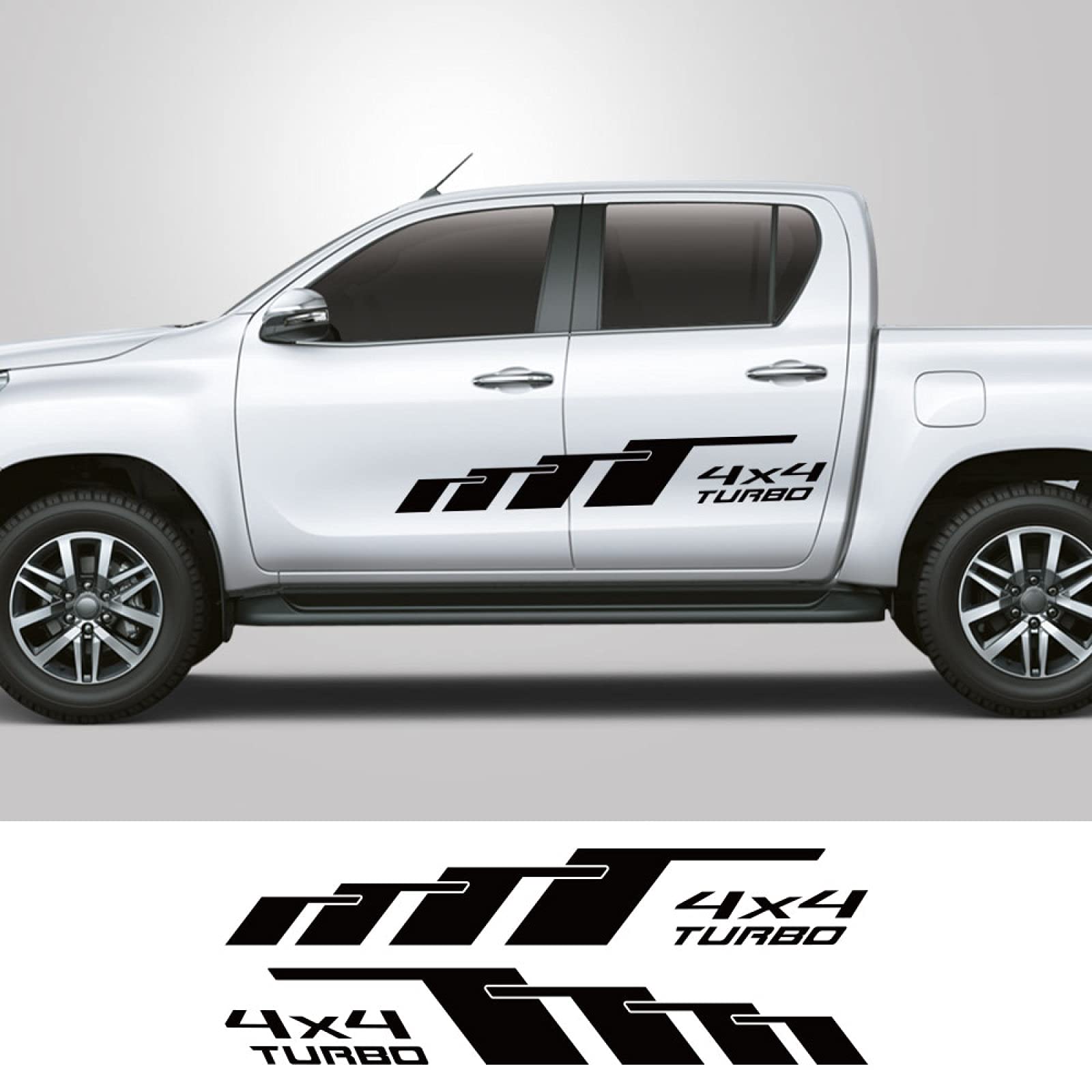 Buy Qwldmj Pickup Door Side Stripes Sticker For Toyota Hilux Vigo Revo ...