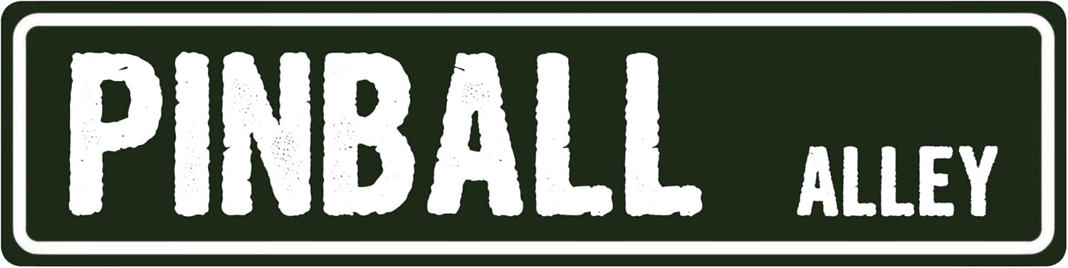 Amazon.com: Pinball Alley Sign Wall Decor Man Cave Bar Street Rustic ...
