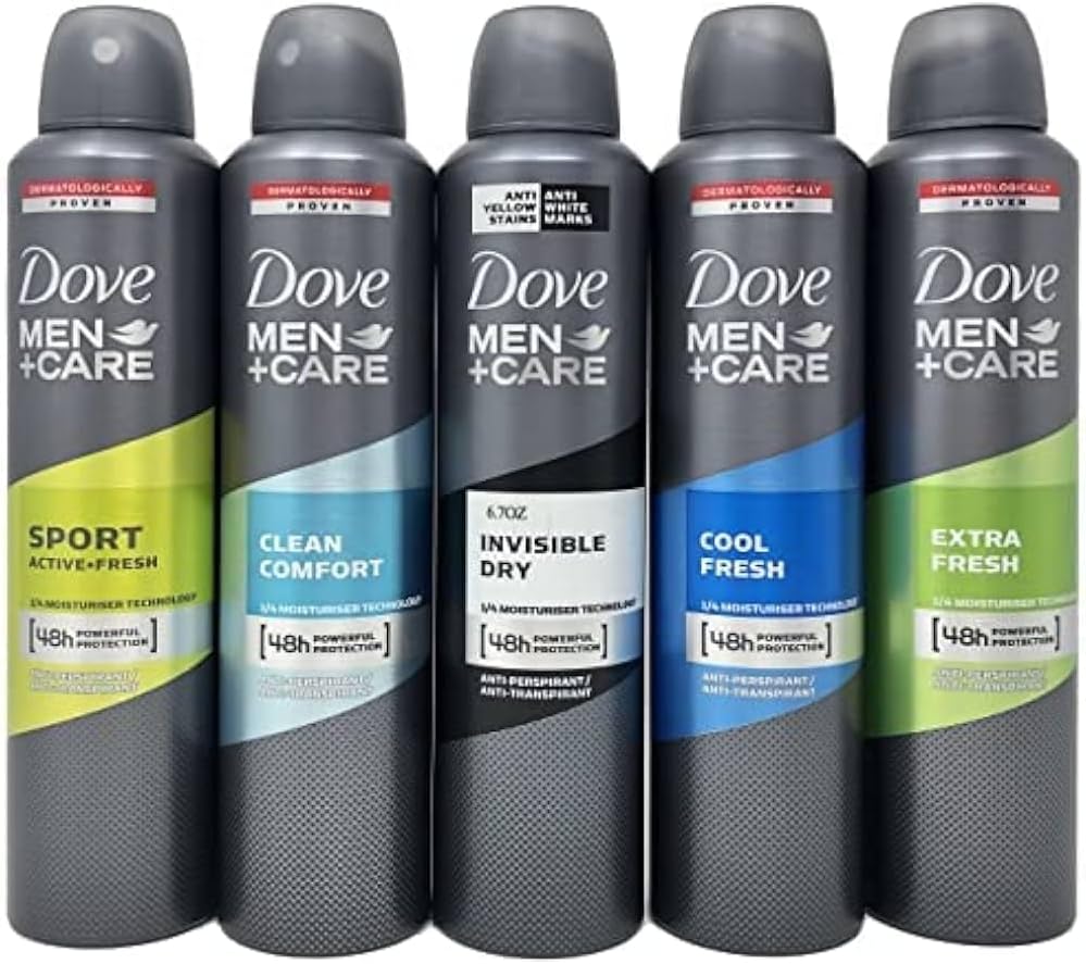 Amazon.com : Dove Men+Care Antiperspirant Dry Spray Deodorant for Men ...