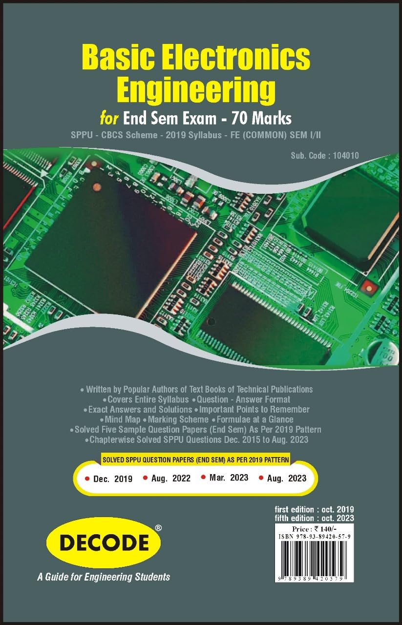 DECODE Basic Electronics Engineering(END-SEM EXAM)for SPPU 15 Course ...