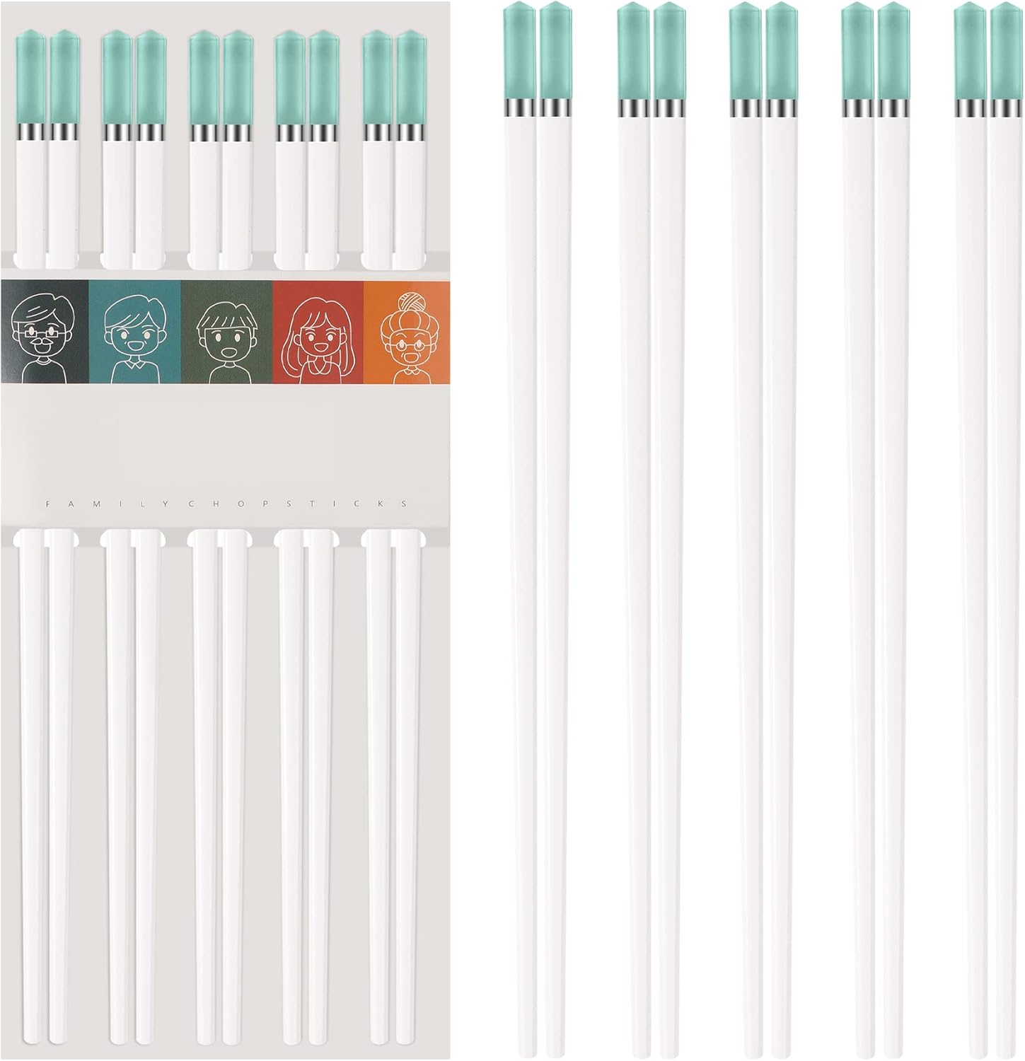 Amazon.com: 5 Pairs Fiberglass Chopsticks-Reusable Chopsticks ...