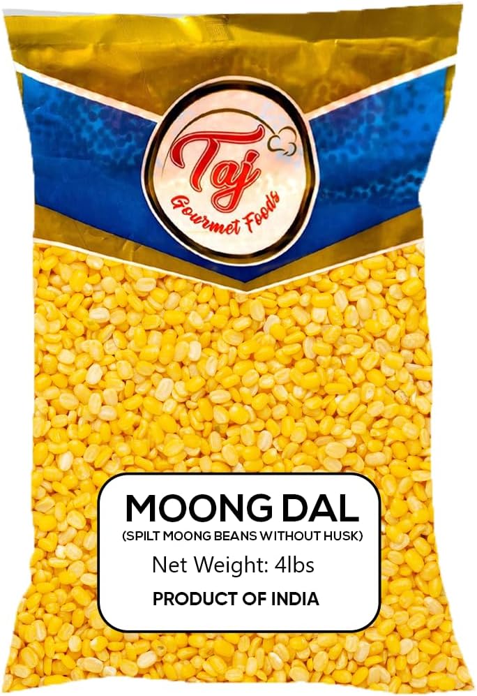 Amazon.com : TAJ Moong Dal Mung Lentils, (4-Pounds) : Grocery & Gourmet ...