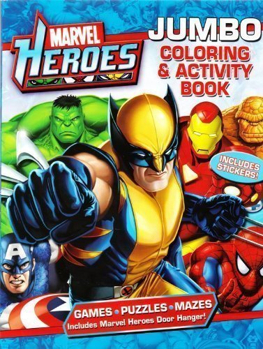 Marvel Heroes Jumbo Coloring & Activity Book: unknown author ...