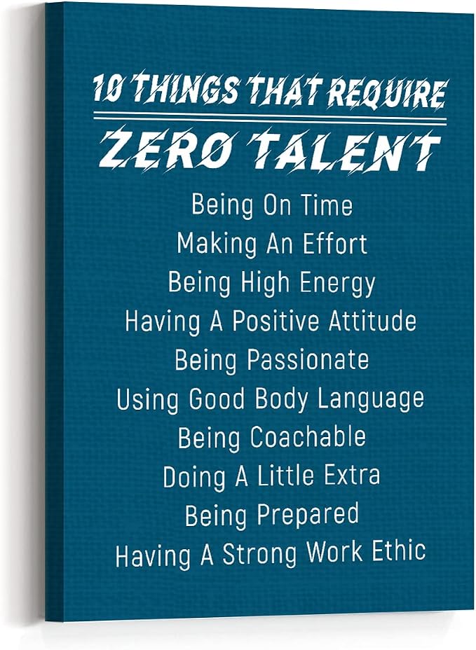 Amazon.com: 10 Things That Require Zero Talent Wall Decor,Ten Things ...
