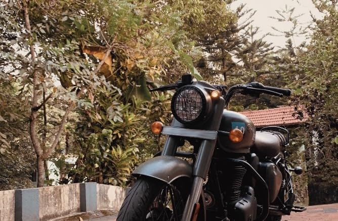 SELVIKE Headlight Grill Jalli For RE Reborn Classic 350 Black(WITHOUT ...