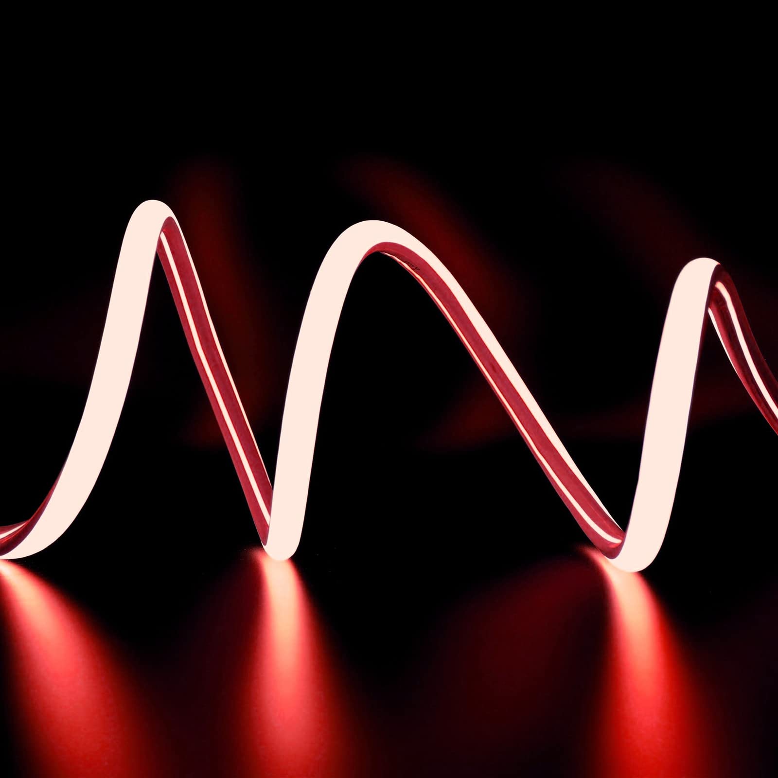 Areful 24FT Neon Lights Red, LED Flexible Linkable Waterproof Strip ...