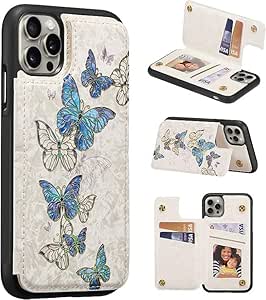 Amazon.com: UEEBAI Wallet Case for iPhone 16 Pro Max with Card Holders, PU Leather Cover ...