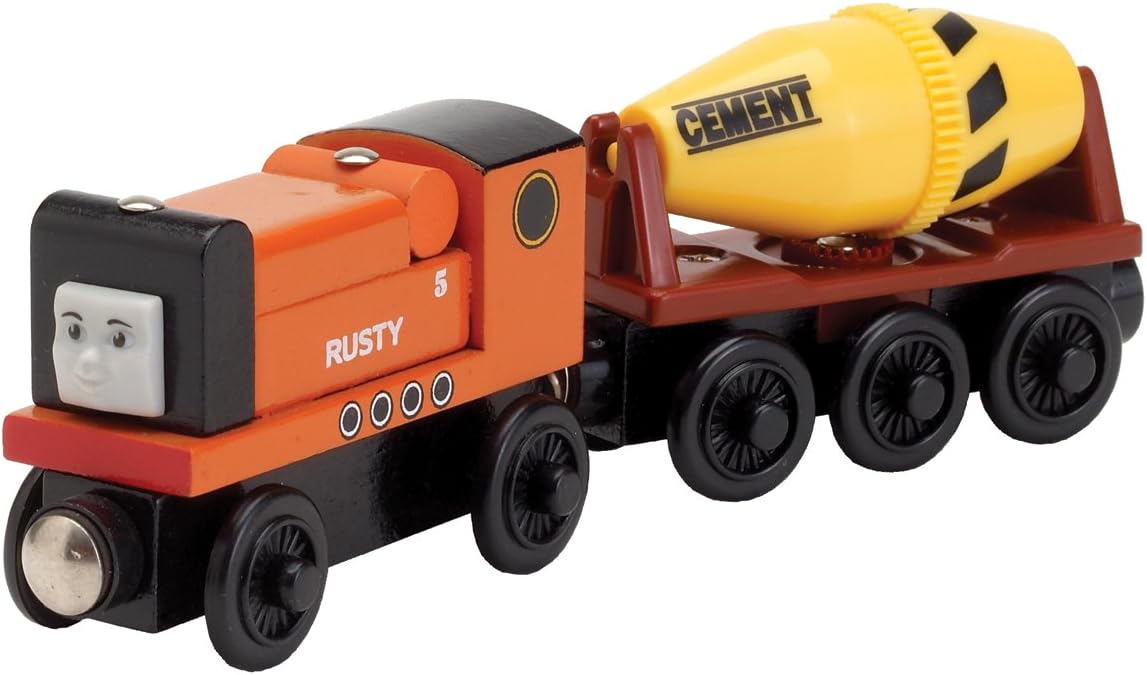 Amazon.com: Thomas & Friends Wooden Railway- Rusty with Cement Mixer ...