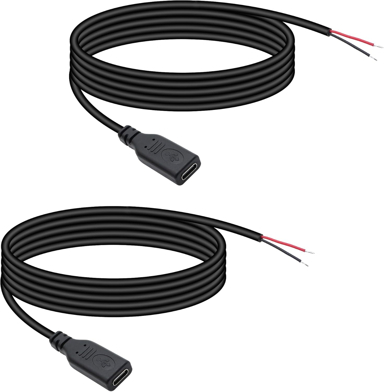 Amazon.com: USB C Power Pigtail Cable 6.6FT/2M 24AWG 5V 3A USB Type-C ...