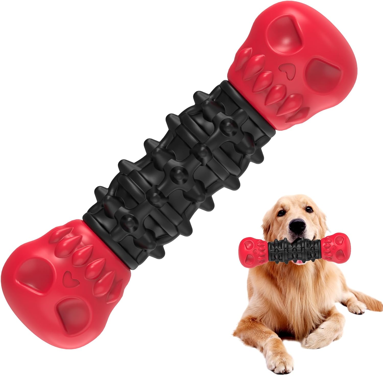 MRSOHRET Dog Toys for Aggressive Chewers, Indestructible Chew Toy ...
