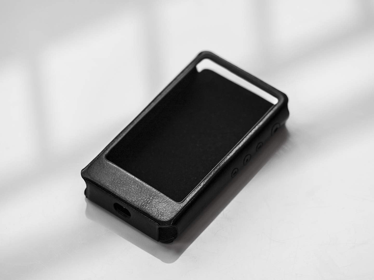 Amazon.com: HiBy R6 Pro Portable Music Player PU Leather Case (Black ...