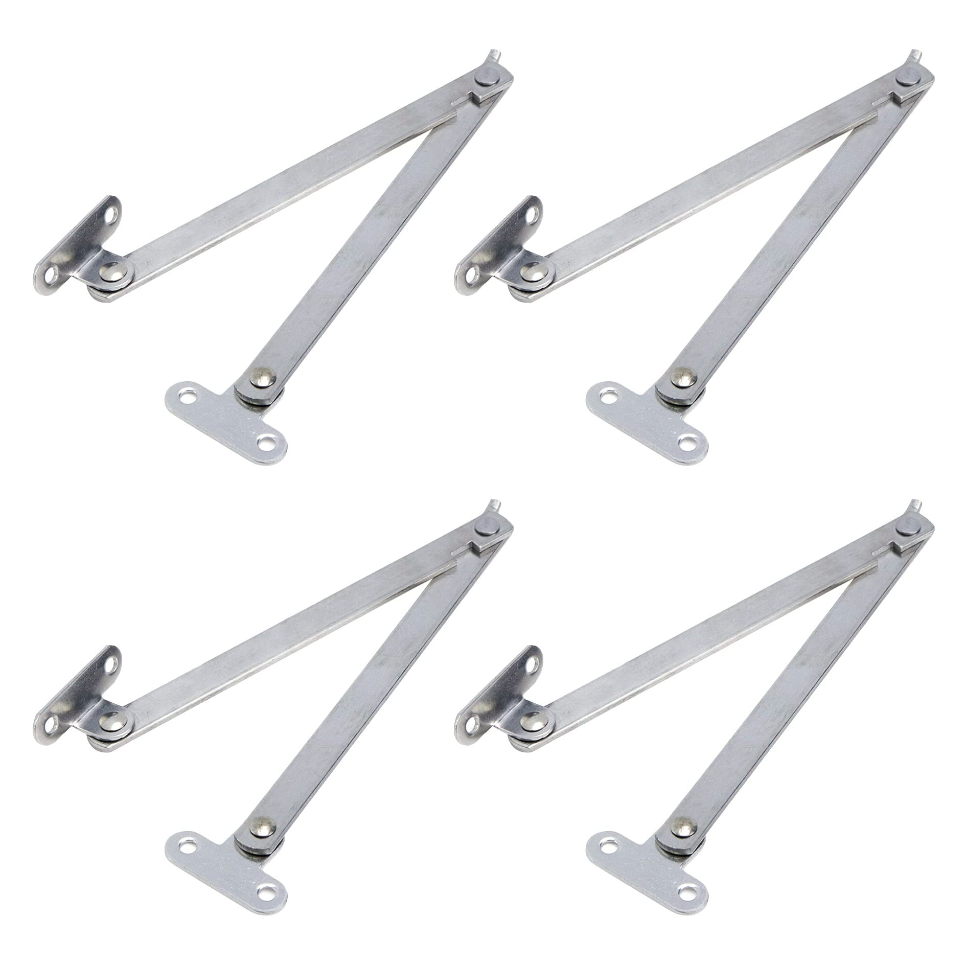 KUMGROT 2 Pairs Folding Lid Support Hinge 10 inch Furniture Lid Stay ...