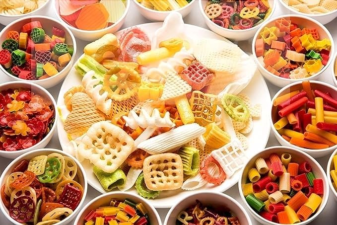 Ahuja Mart| Mix Fryums | Ready-to-Fry Papad Snacks | Mix Imported Fryum ...