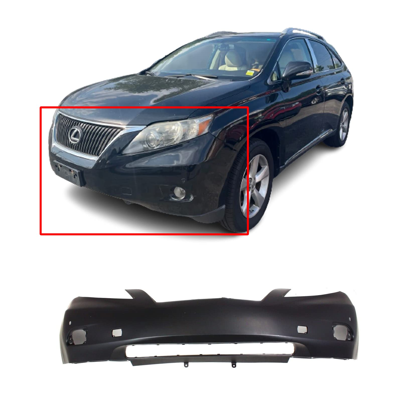 Amazon.com: FitParts Compatible with Front Bumper Cover 2010 2011 2012 ...