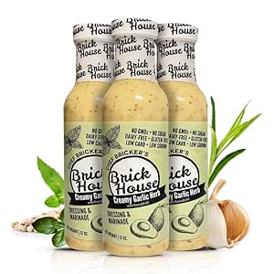 Amazon.com : Creamy Garlic Herb Vinaigrette Dressing, Keto-Friendly ...