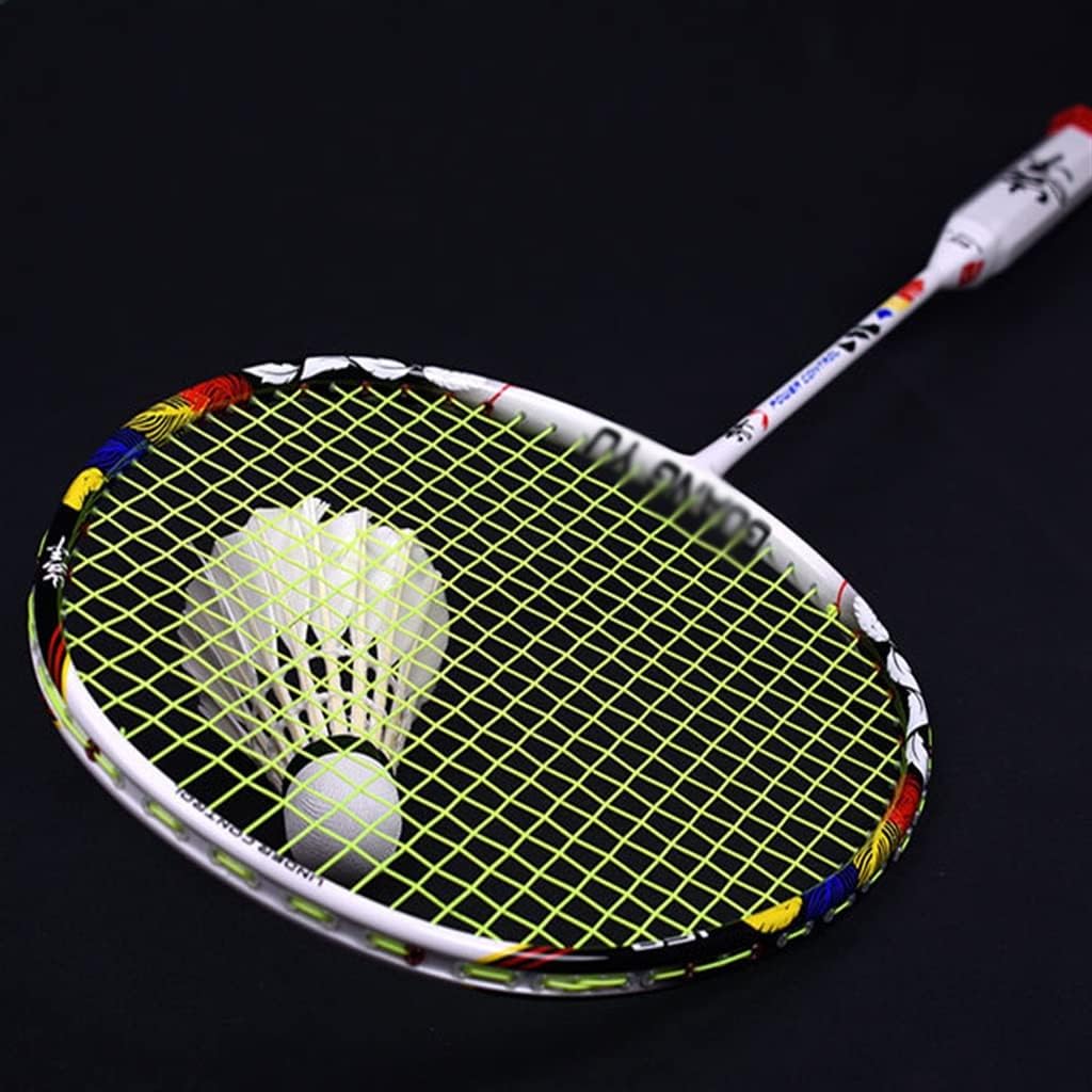 LNNSP 8U Badminton Racket -Light Full Carbon Racket Conjoined Handle ...