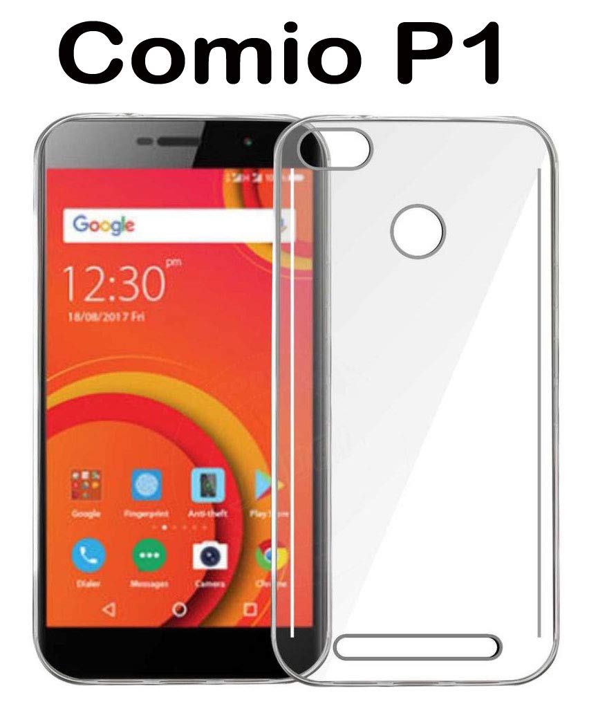 Wurzel Transparent Soft Silicone Slim Back Cover Case for Comio P1 (4G ...