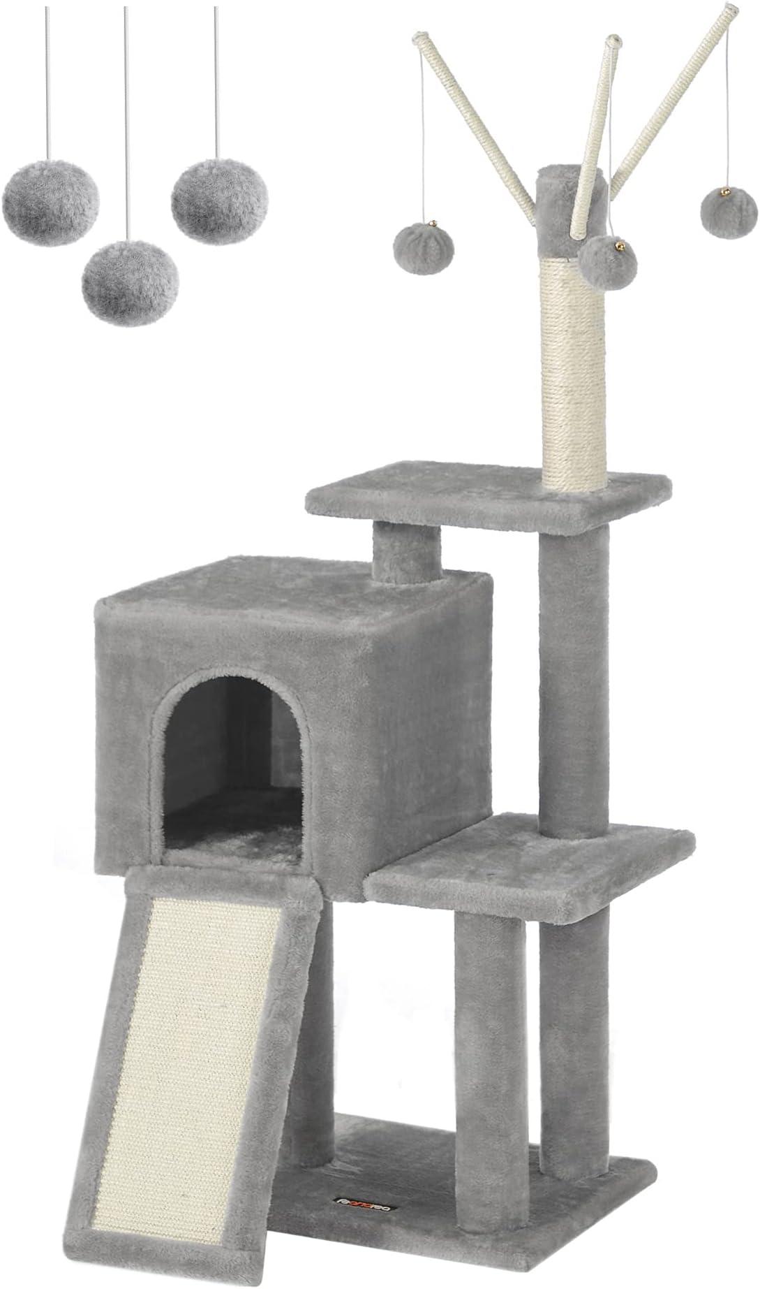 Amazon.com : Nineshi Cat Tree for Indoor Cats, 25 Inch Cat Tree with ...
