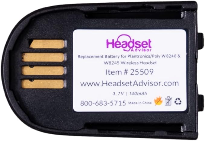 Amazon.com: Battery for Poly Savi 8240, 8245, 8445 and 4245 Office ...