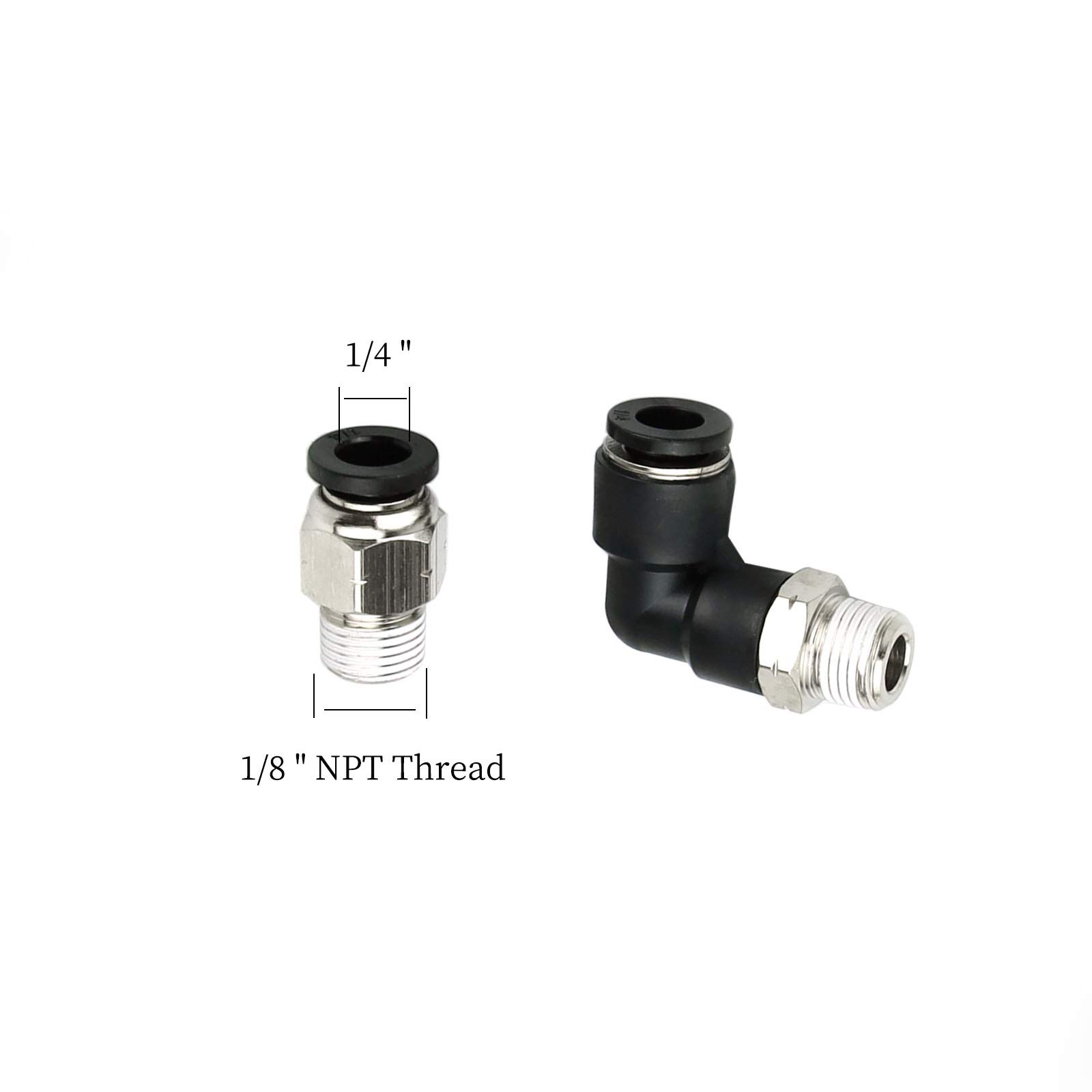 Snapklik.com : Hamineler 24 PCS Pneumatic Straight Plastic Connectors
