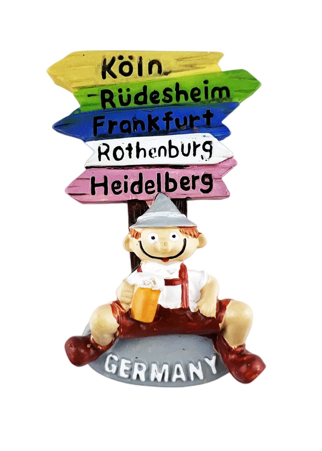 Snapklik.com : Guidepost Style Germany Refrigerator Magnet Travel ...