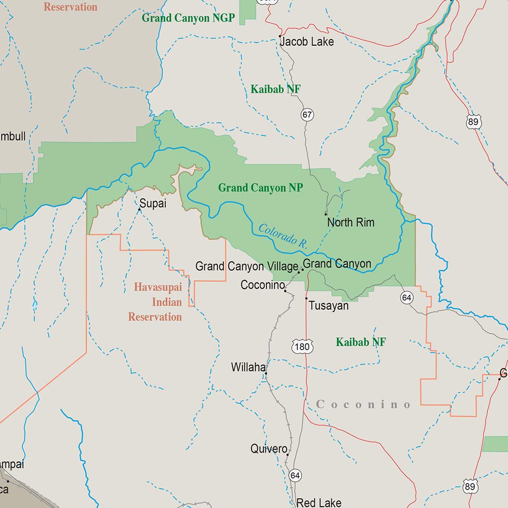 Mapa De Uso De La Tierra De Arizona