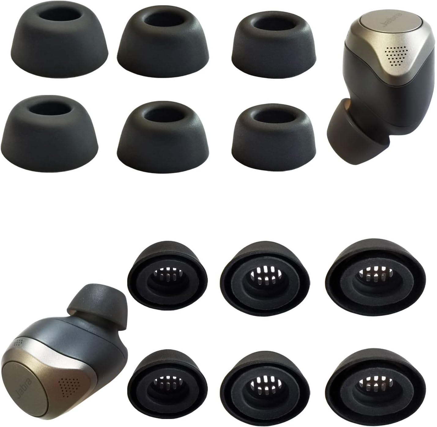 Amazon.com: Mijusun JBPRO01 Black-85t Earbuds Replacement Tips, 6 Pairs ...