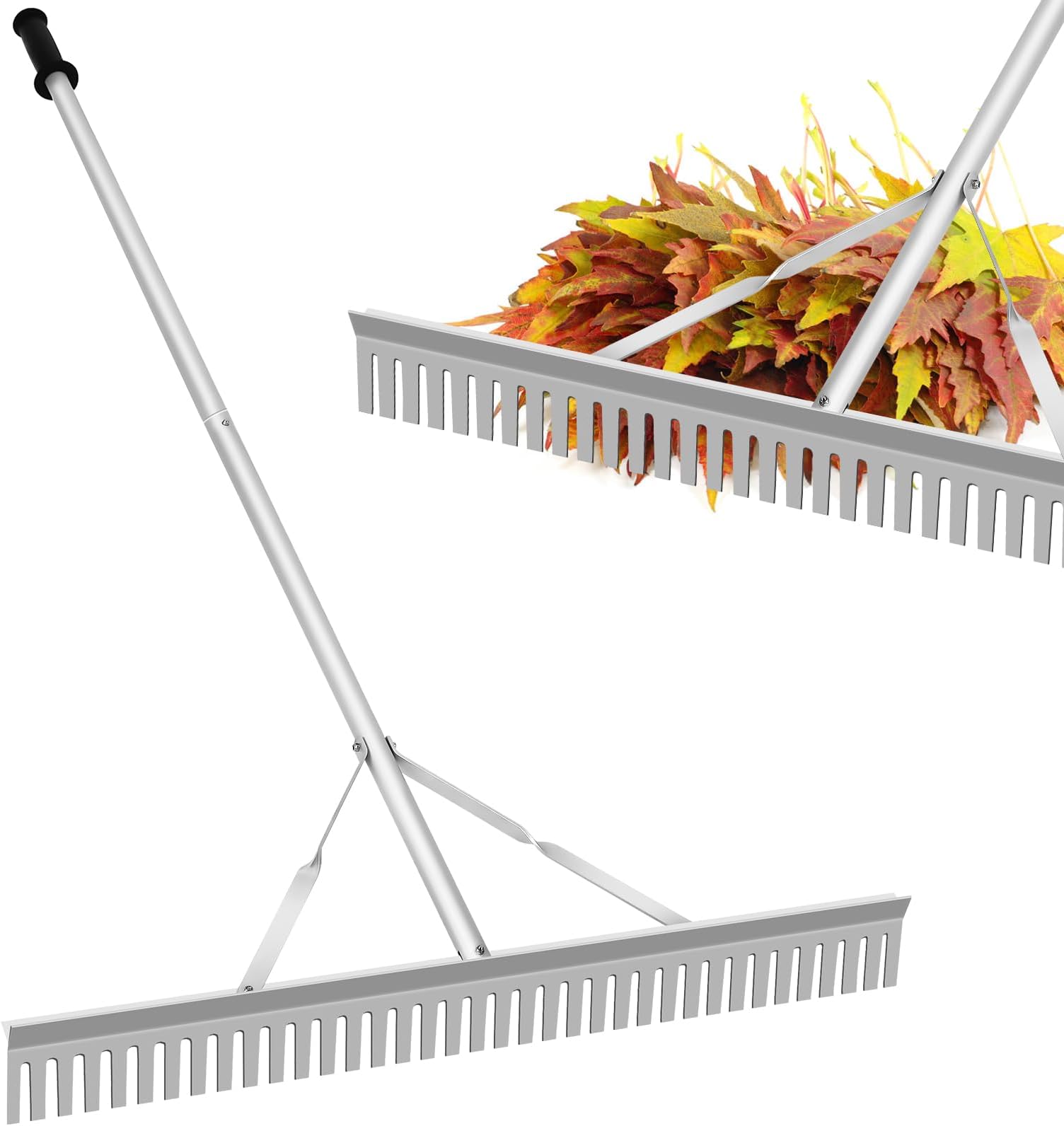 Amazon.com : Rengue Landscape Rake, 36'' Floating Head Aluminum Lake ...