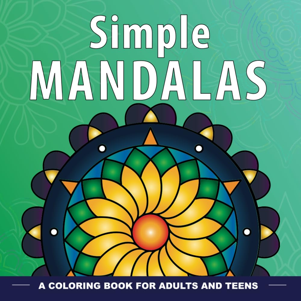 Amazon.com: Simple Mandalas: Coloring book with easy mandala patterns ...