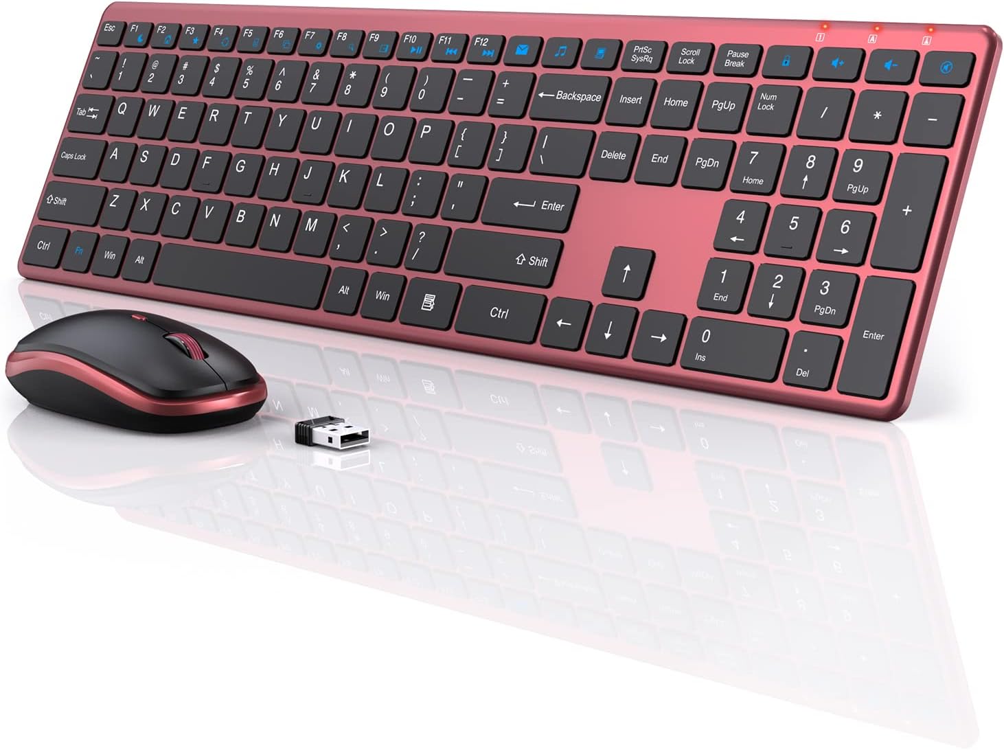 Amazon.com: Wireless Keyboard and Mouse, Super Slim Keyboard with ...