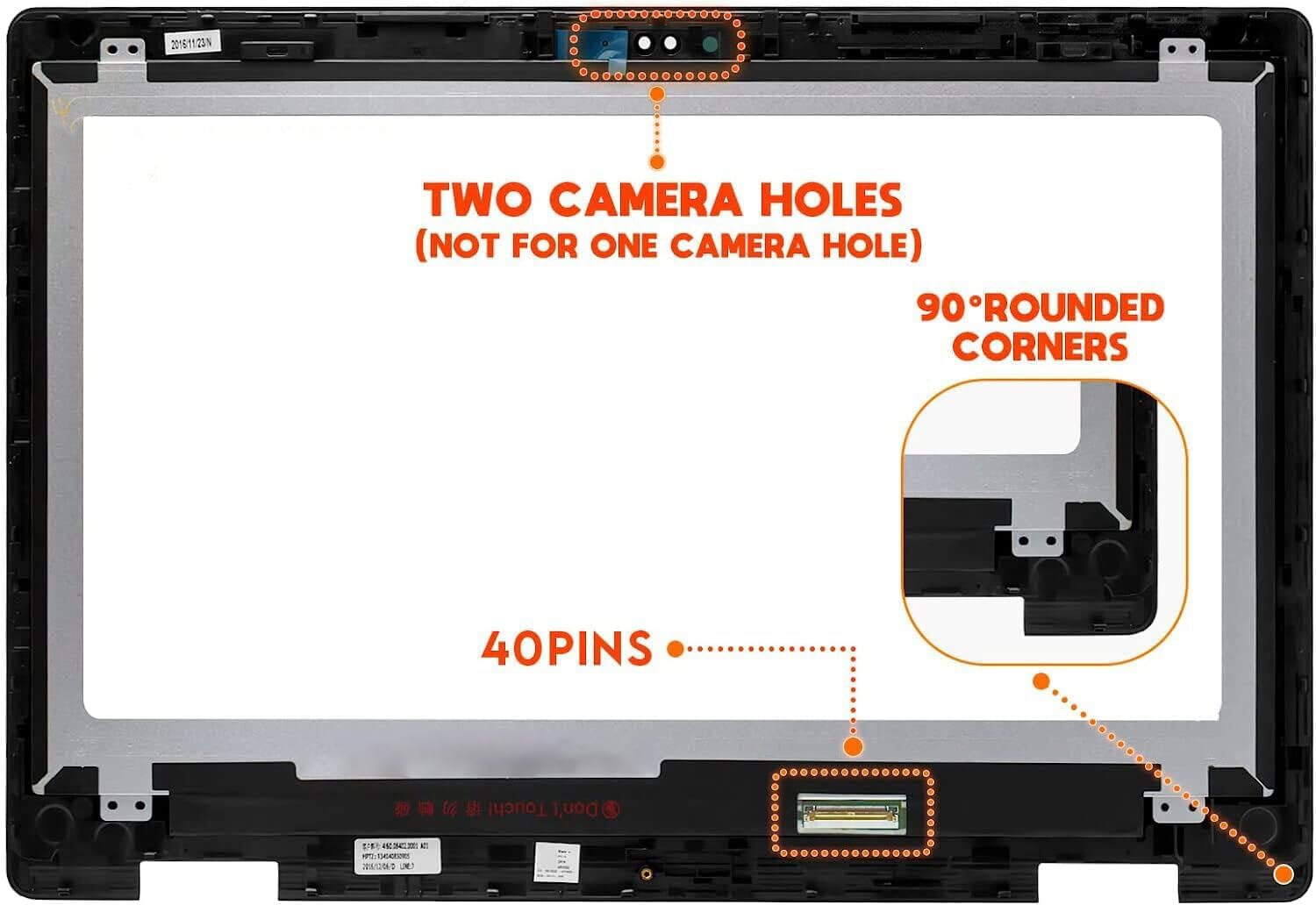 Amazon.com: 15.6" Screen Replacement for Dell Inspiron 15 5568 i5568 ...