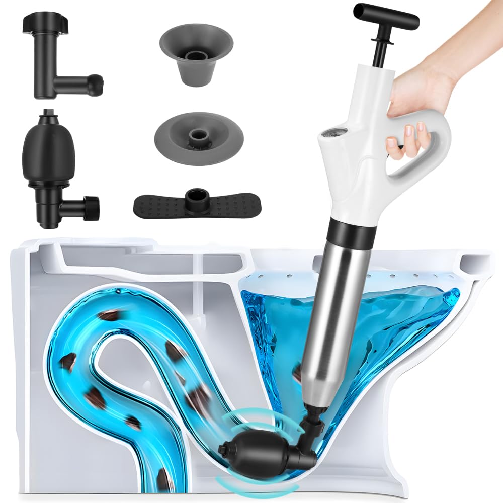 Pneumatic Floor Drain Unclogging Tool Toilet Plunger, Toilet Unblocker ...