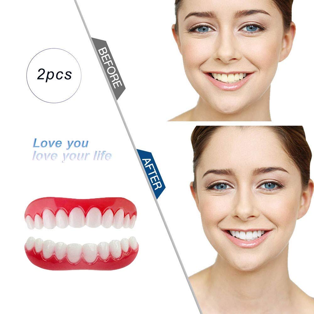 Buy DYSEL Face Teeth Veneer Denture Top and Bottom Temporary Braces ...