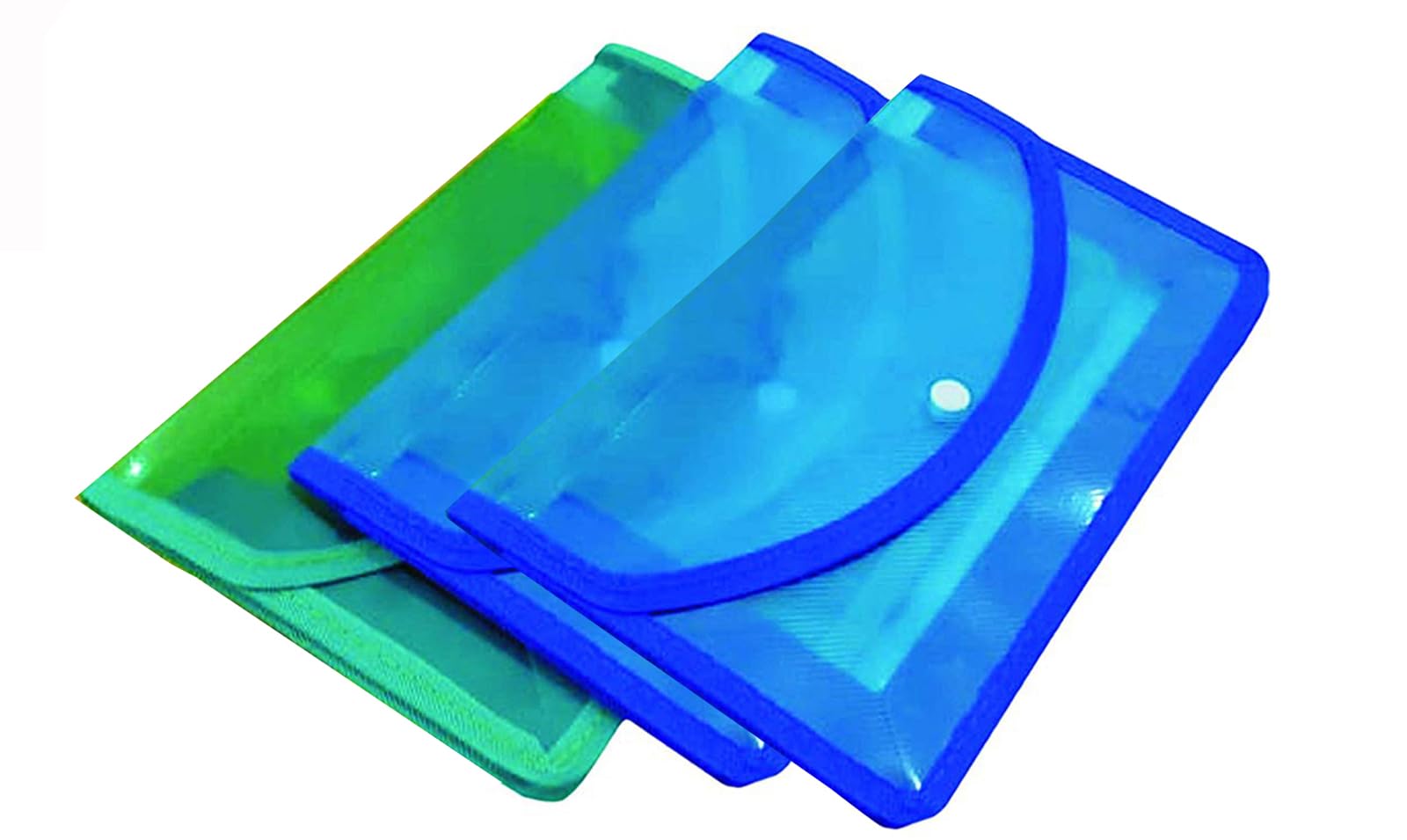 GreatDio® Plastic Flexi Button Bag | Cheque Book Holder | Document ...