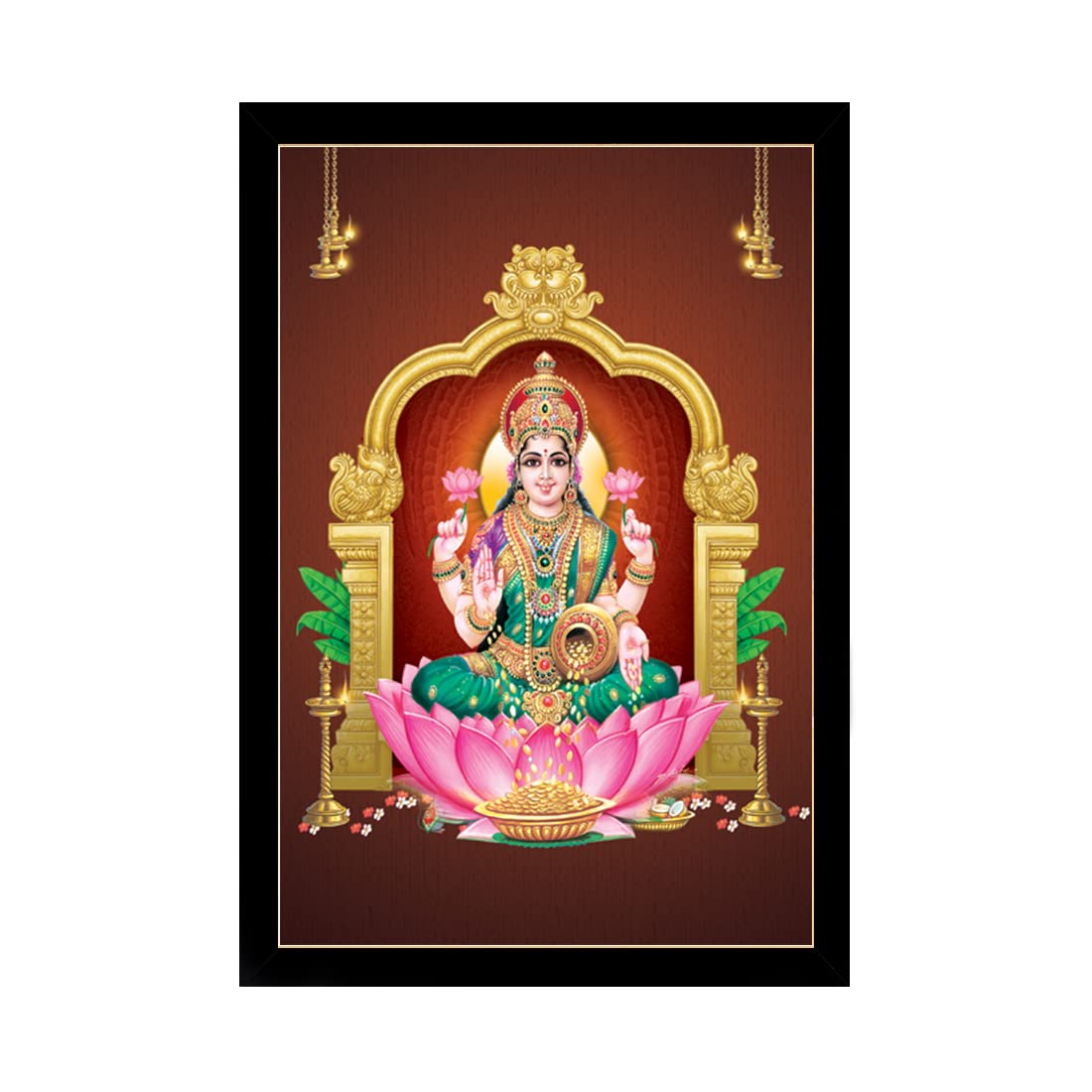 Dharvika Innovations Maa Laxmi Photo Frame | Laxmi Mata Photo Frame ...