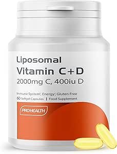 ProHealth Liposomal Vitamin C 2000mg + Vitamin D3 400IU - High ...