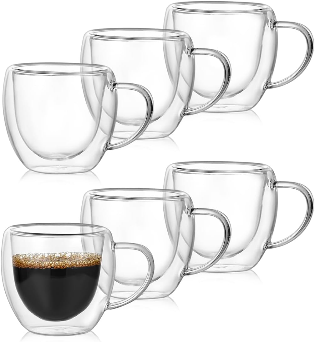 Amazon.com | Red Rocks Double Wall Insulated Espresso Cups – Set of 2 4 ...