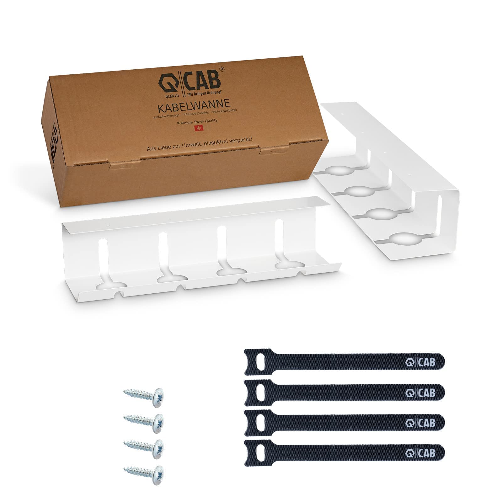 Qcab Cable Duct Made In Europe Cable Management For Desk | Desertcart ...