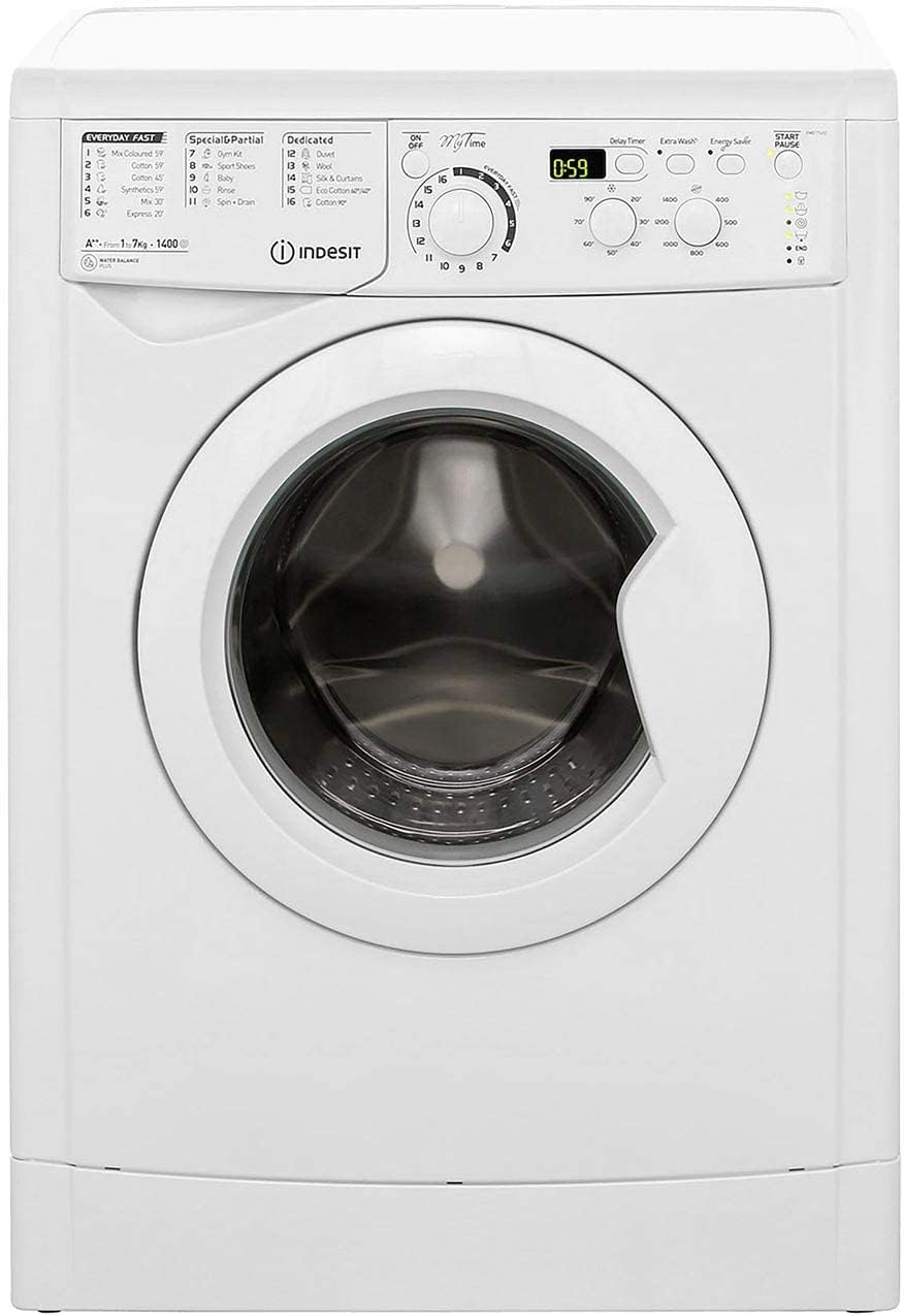 Indesit My Time EWD71452W 7Kg Washing Machine with 1400 rpm - White ...