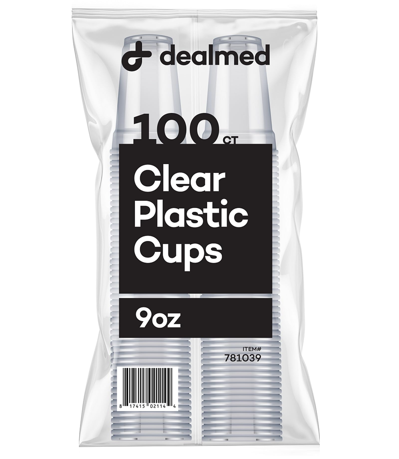Amazon.com: Dealmed 9 oz. Disposable Plastic Cups – 100% Recyclable ...