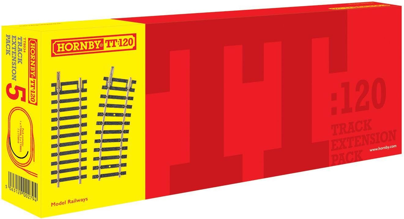 Hornby TT:120 TT8034 TT Gauge Track Pack 5 - Extra Pieces for Model ...