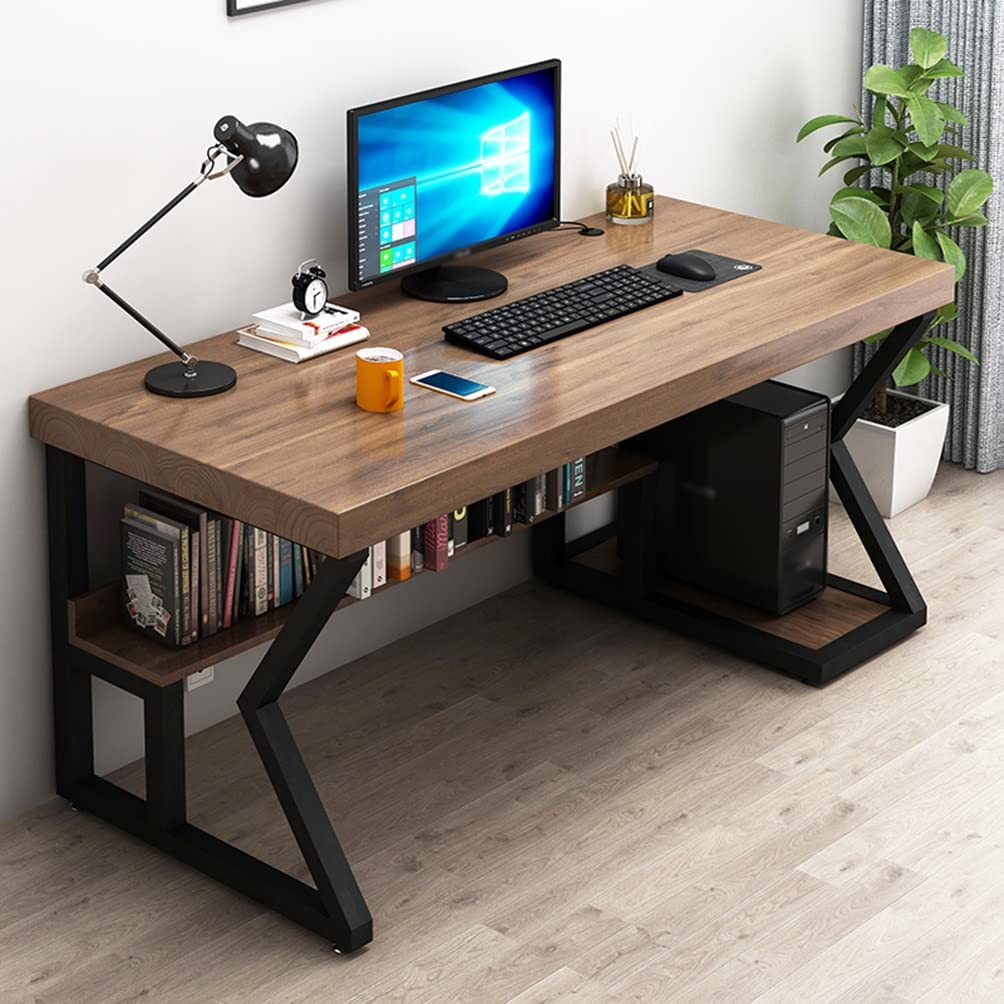 Modern Wood Computer Desk Office BYBLIGHT Capen 70.8 In. L Shaped